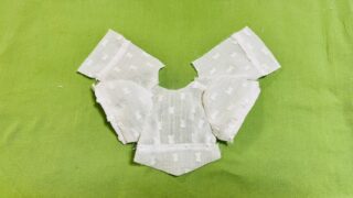 袖ありフレアワンピースを作る方法：ジェニー27cm・40cm・MDDドール服 | リンデリン